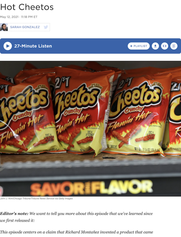 Who invented Flamin’ Hot Cheetos? A major corporation or a Chicano ...